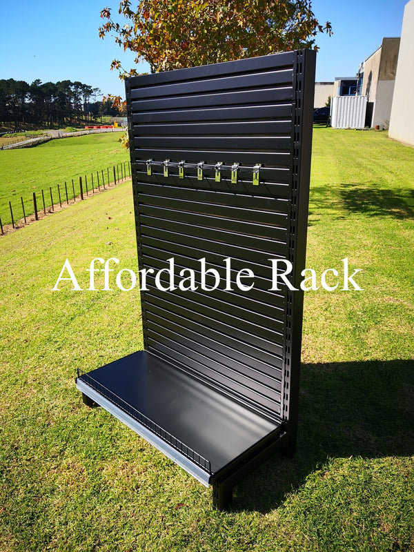 1.5m Retail Shelving with Slat Back Boards (BRT1500S-SB) – Affordable Rack