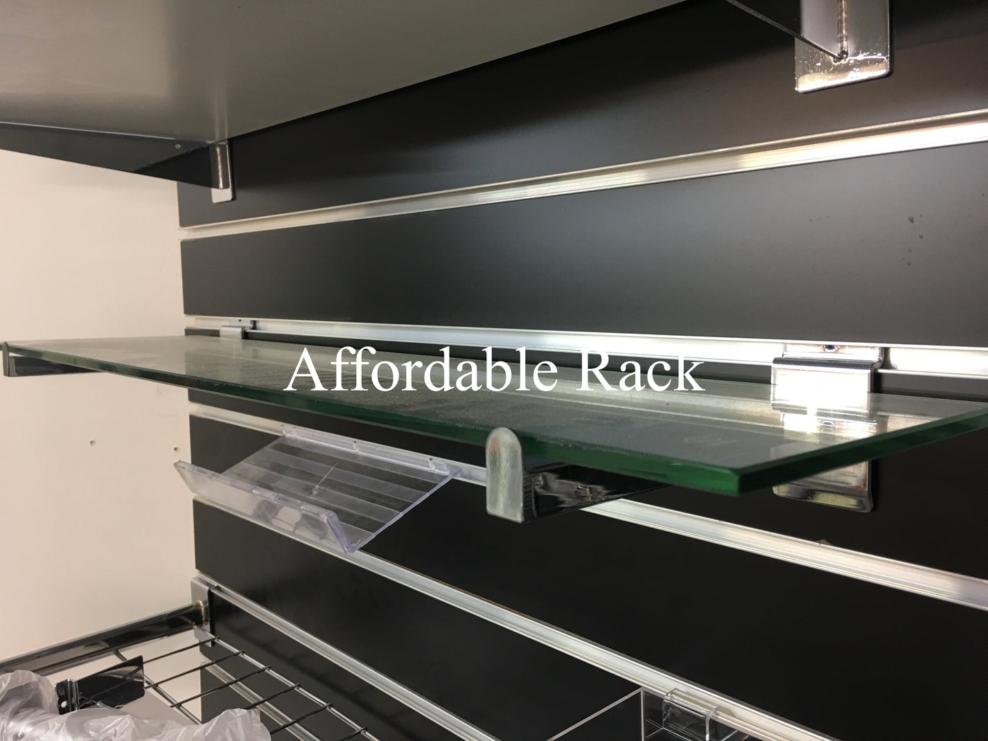 Tough Glass Shelf with Brackets (SSGS800) – Affordable Rack