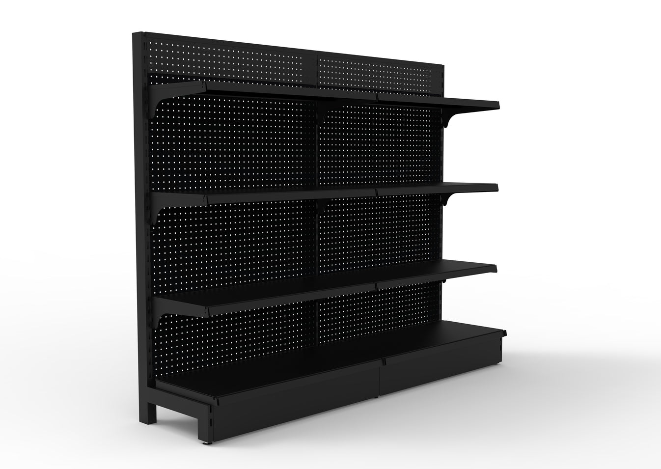 1.5m Black Retail Shelving Single Sided (BRT1500S) – Affordable Rack