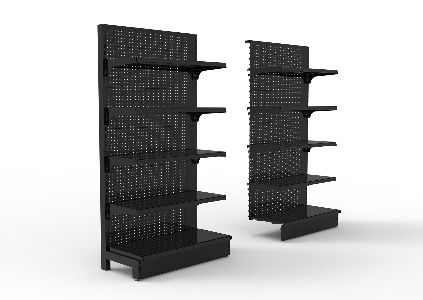 1.8m Black Retail Shelving Single Sided (BRT1800S) – Affordable Rack