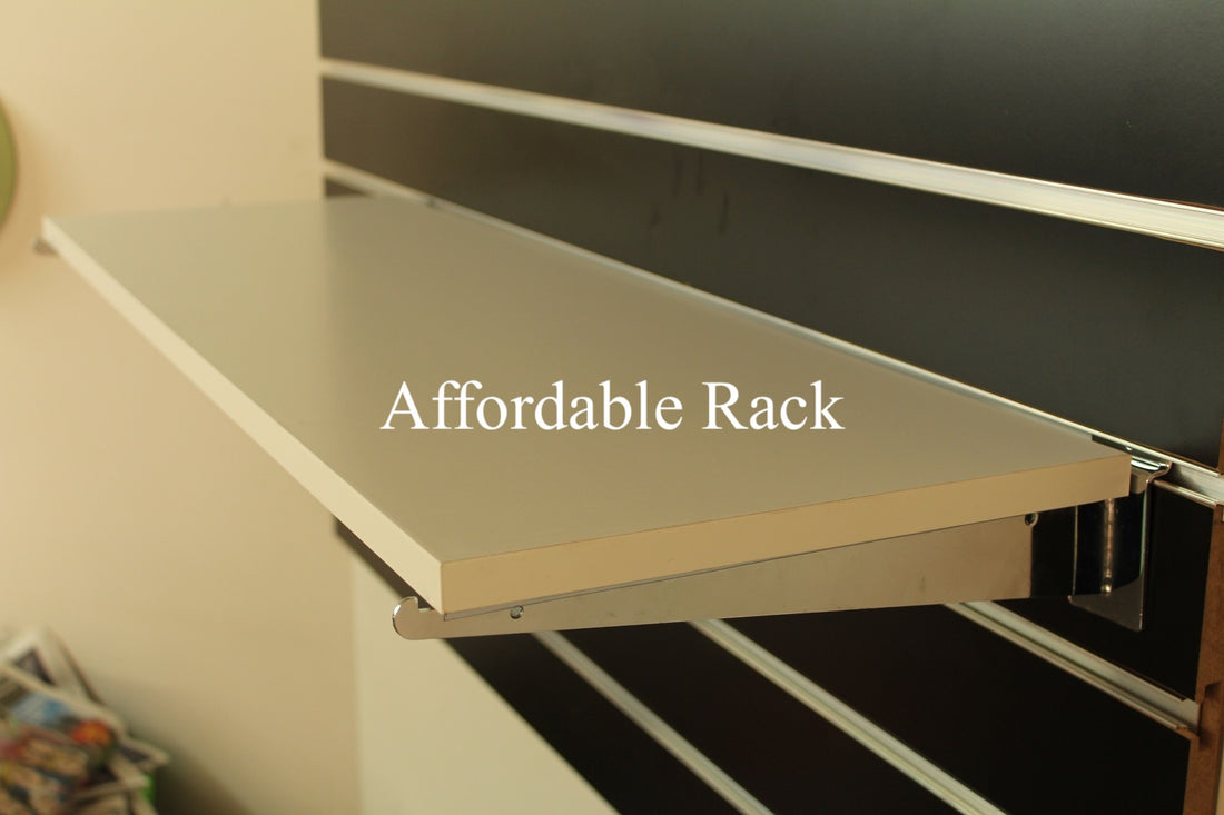 MDF Shelf with Chrome Brackets (SSWS8030W) – Affordable Rack